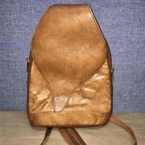Vera Pelle | Bags | Vera Pelle Tan Backpack | Poshmark